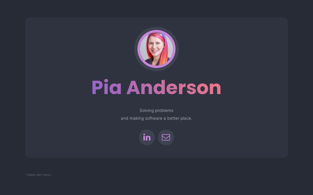 Pia Anderson | UX leader